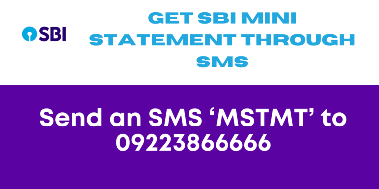 How To Get SBI Mini Statement By SMS how-to-get-sbi-mini-statement-by-sms